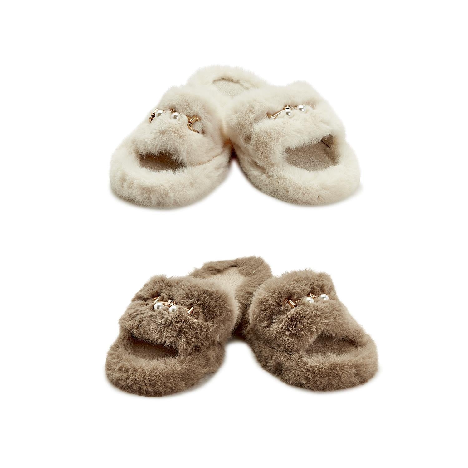 Faux Fur Slippers – Cole and Co.