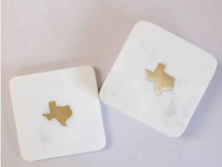 Texas Marble S/4 Coasters – Cole and Co.