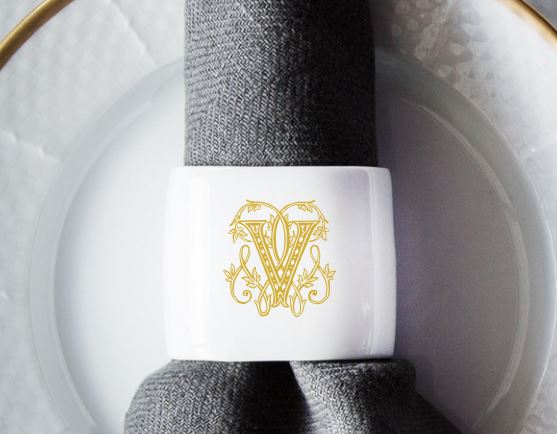 Oval Monogram Napkin Ring – Cole and Co.