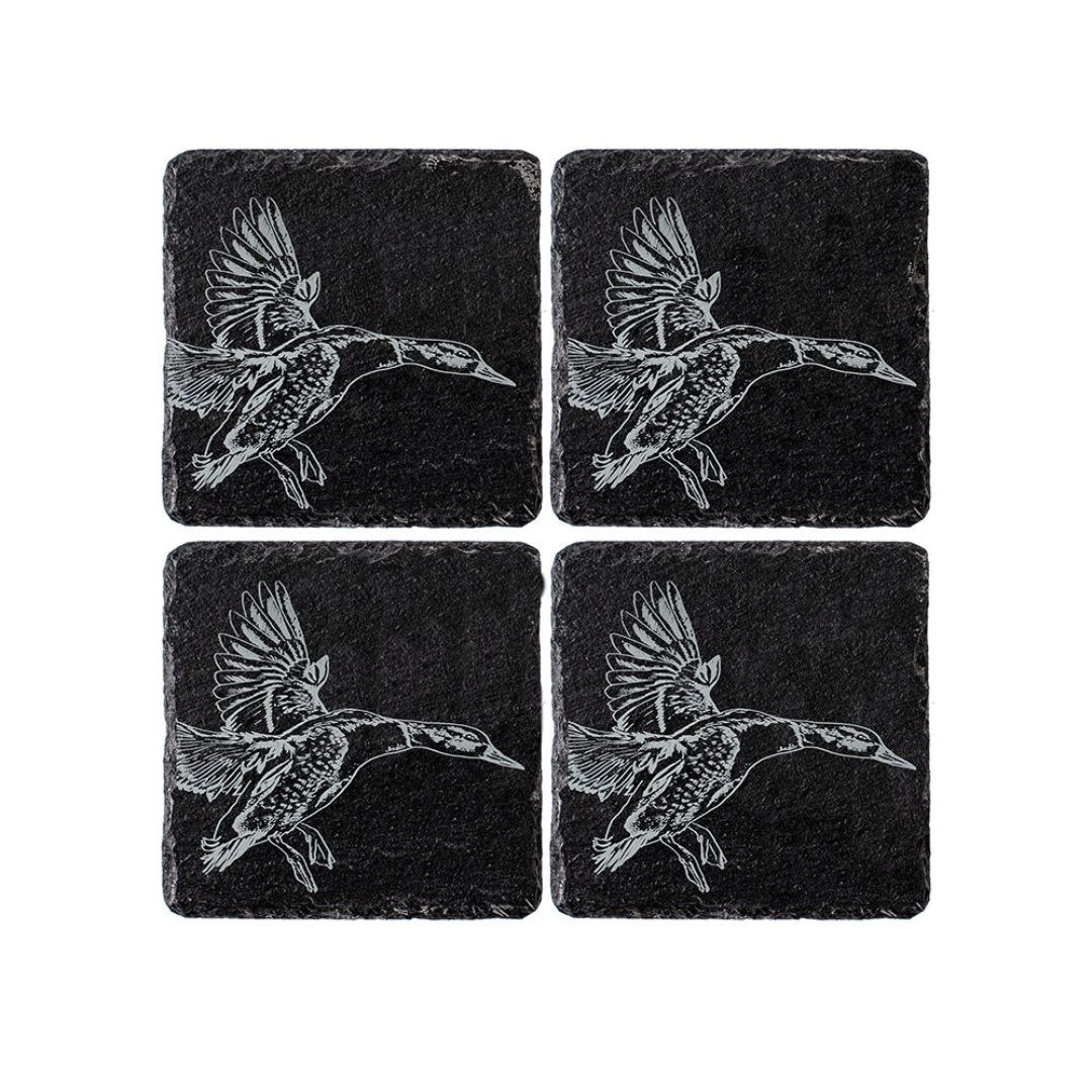 Flying Duck Set of 4 Slate Coasters – Cole and Co.
