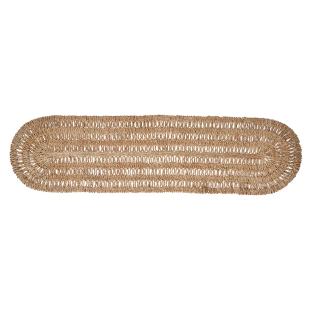 Straw Loop 16" x 60" Table Runner - Natural – Cole and Co.
