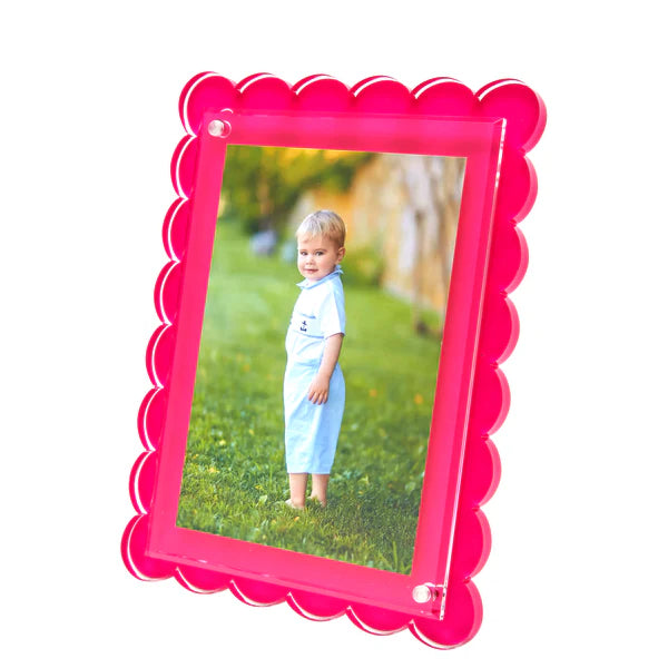 Pink Scalloped Frame – Cole and Co.
