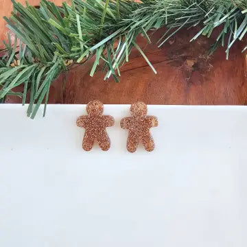 Gingerbread Man Studs – Cole and Co.