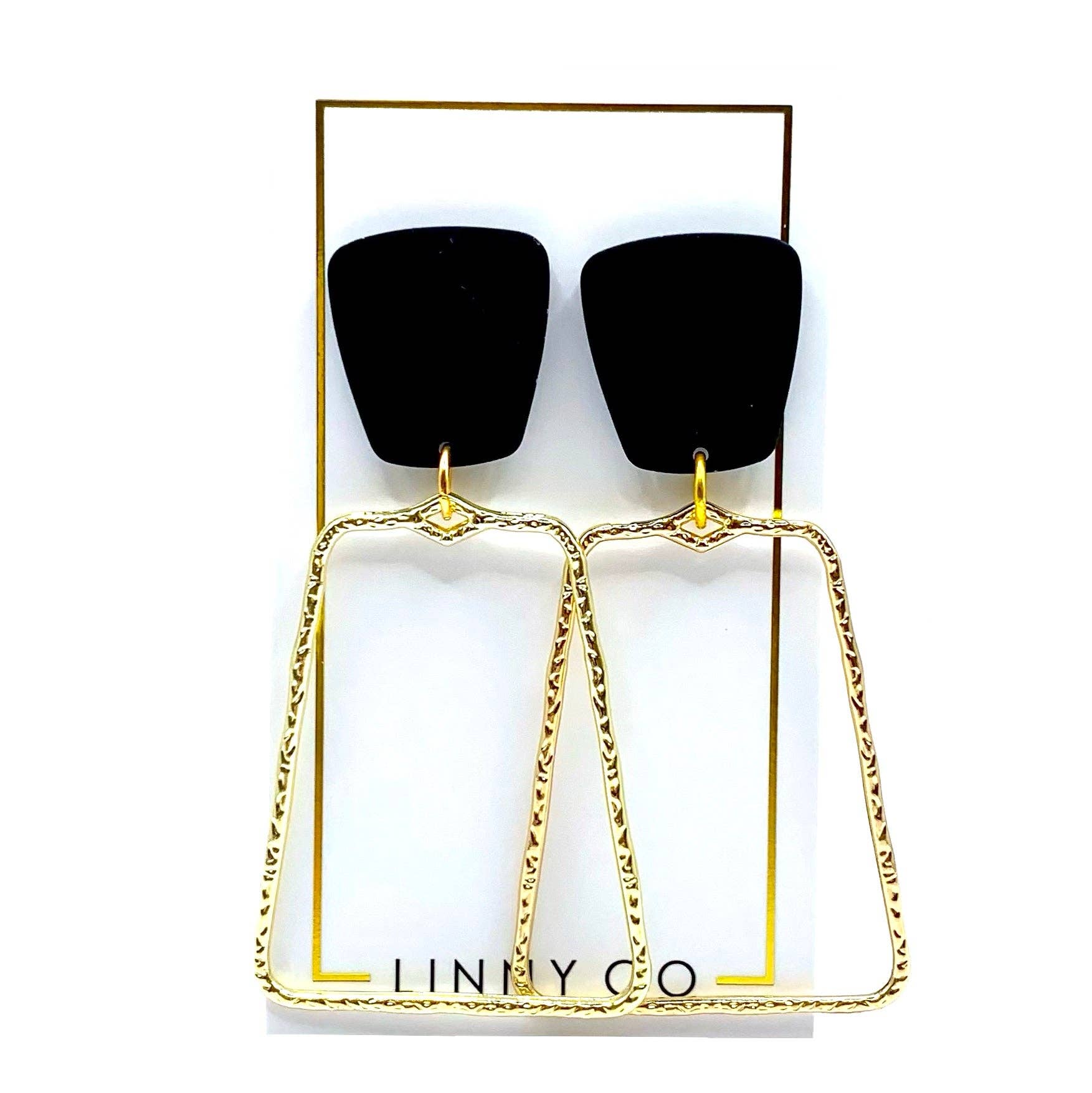 Kaelyn Black and Gold Earrings – Cole and Co.