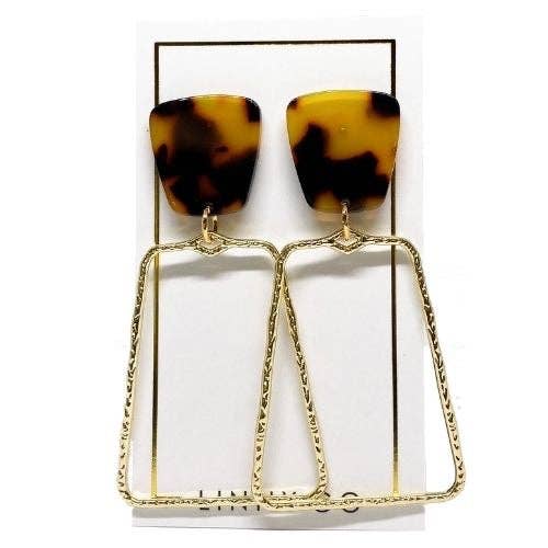 Kaelyn Brown Tortoise Earrings – Cole and Co.